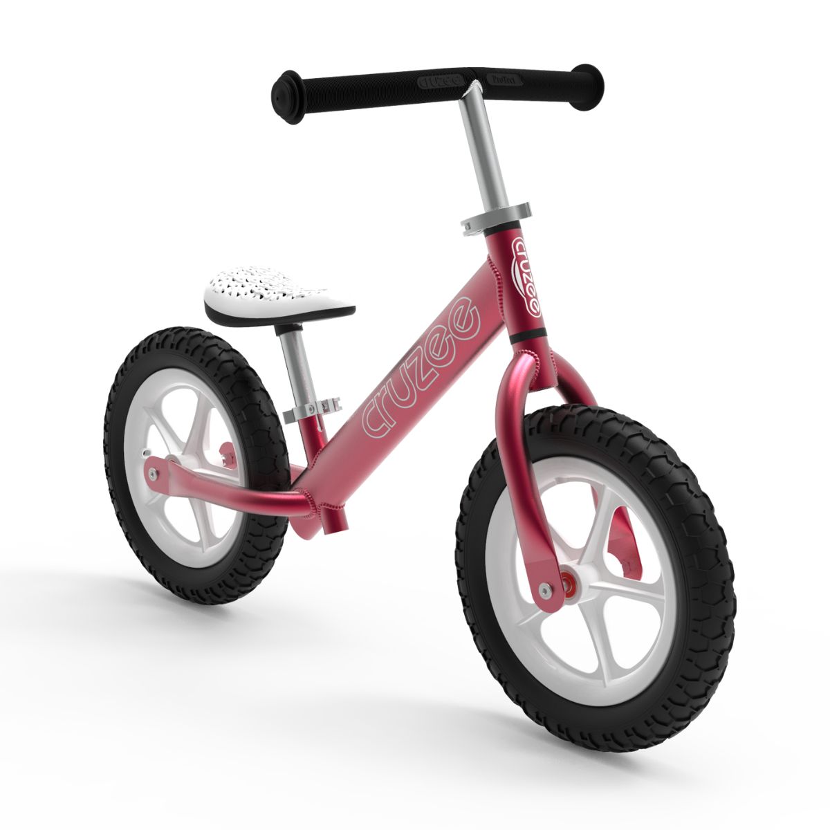 Cruzee Balance Bike - Red with White Wheels | Cruzee Balance Bikes
